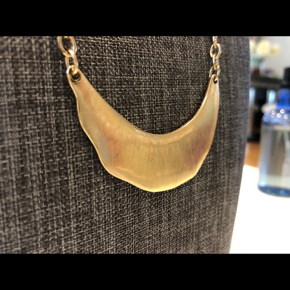 Jewelry | 2 Gold Tone Scratch Texture Fashion Necklace | Poshmark
